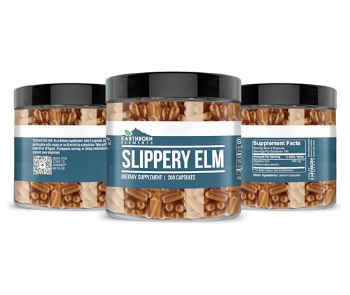 200 capsules of slippery elm