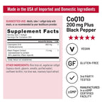200 count CoQ10 for long-lasting supply