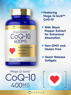 200 count CoQ10 softgels