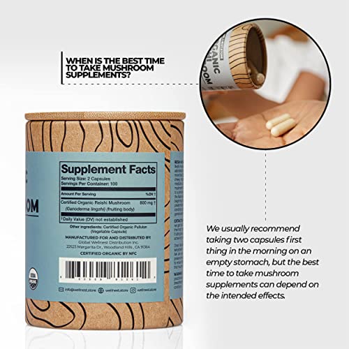 200 count Reishi mushroom capsules
