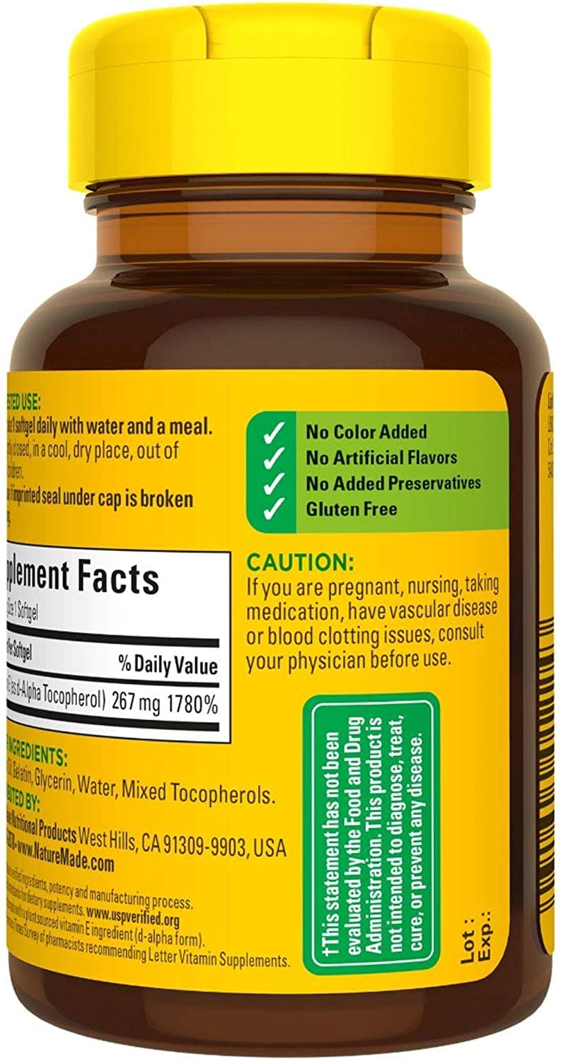 200 count vitamin e capsules