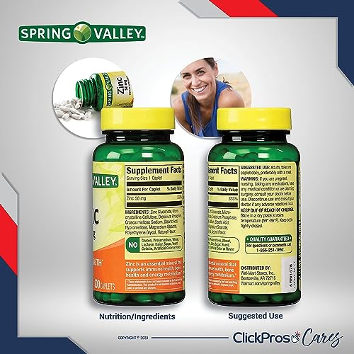 200 count zinc caplets bundle