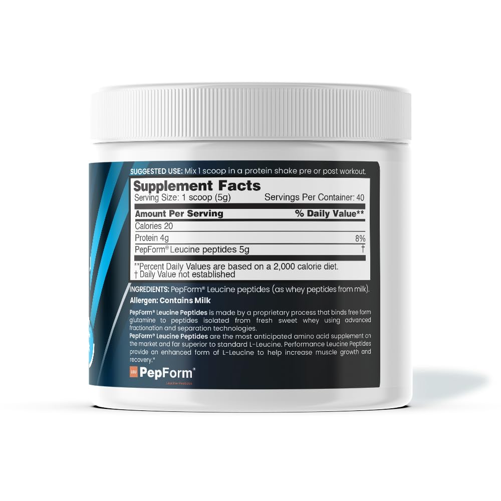 200 g Leucine+ powder for optimal amino acid support