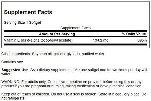 200 IU vitamin E antioxidant support