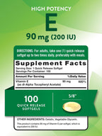 200 IU Vitamin E for skin health