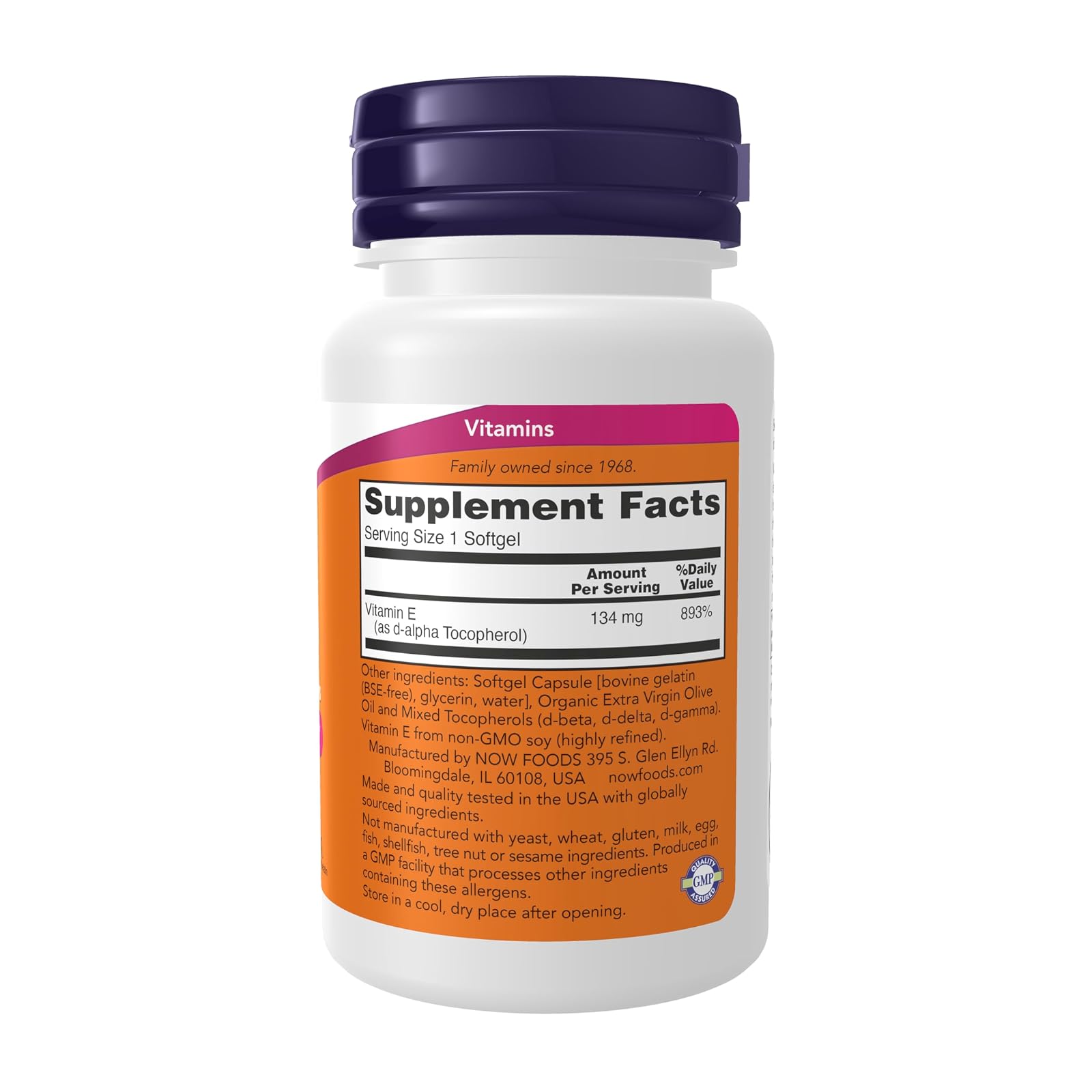 200 IU vitamin e supplement