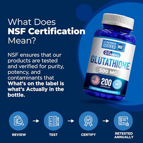 200 L-glutathione capsules for health