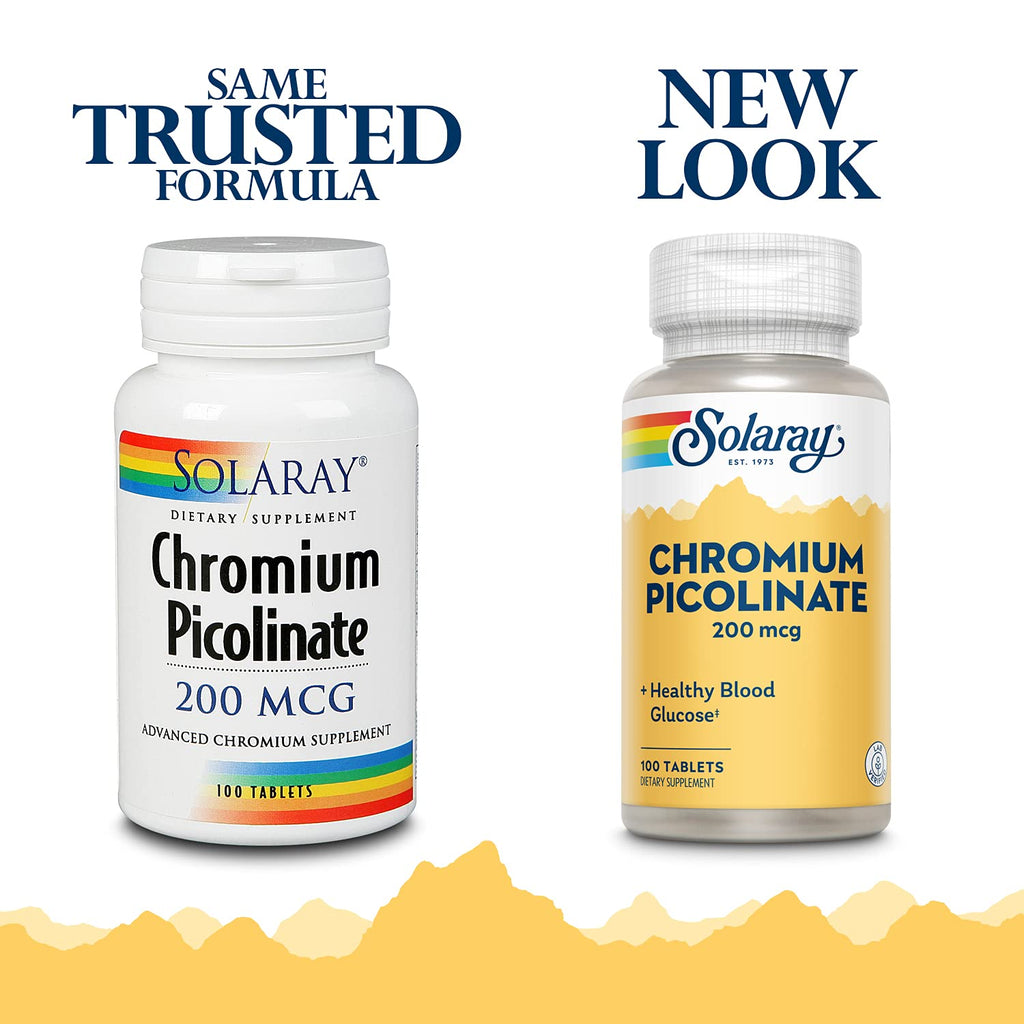 200 mcg chromium for healthy metabolism