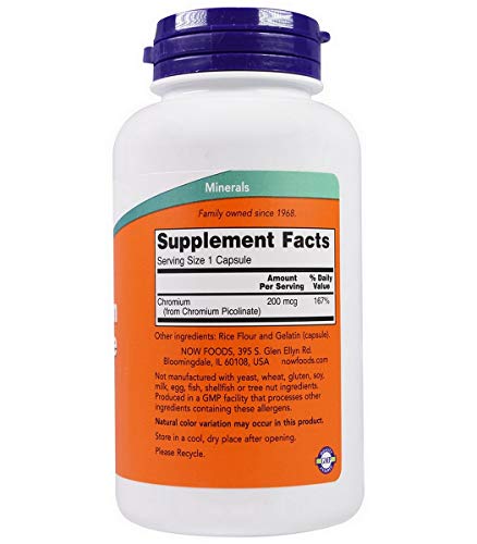 200 mcg Chromium supplement for blood sugar support