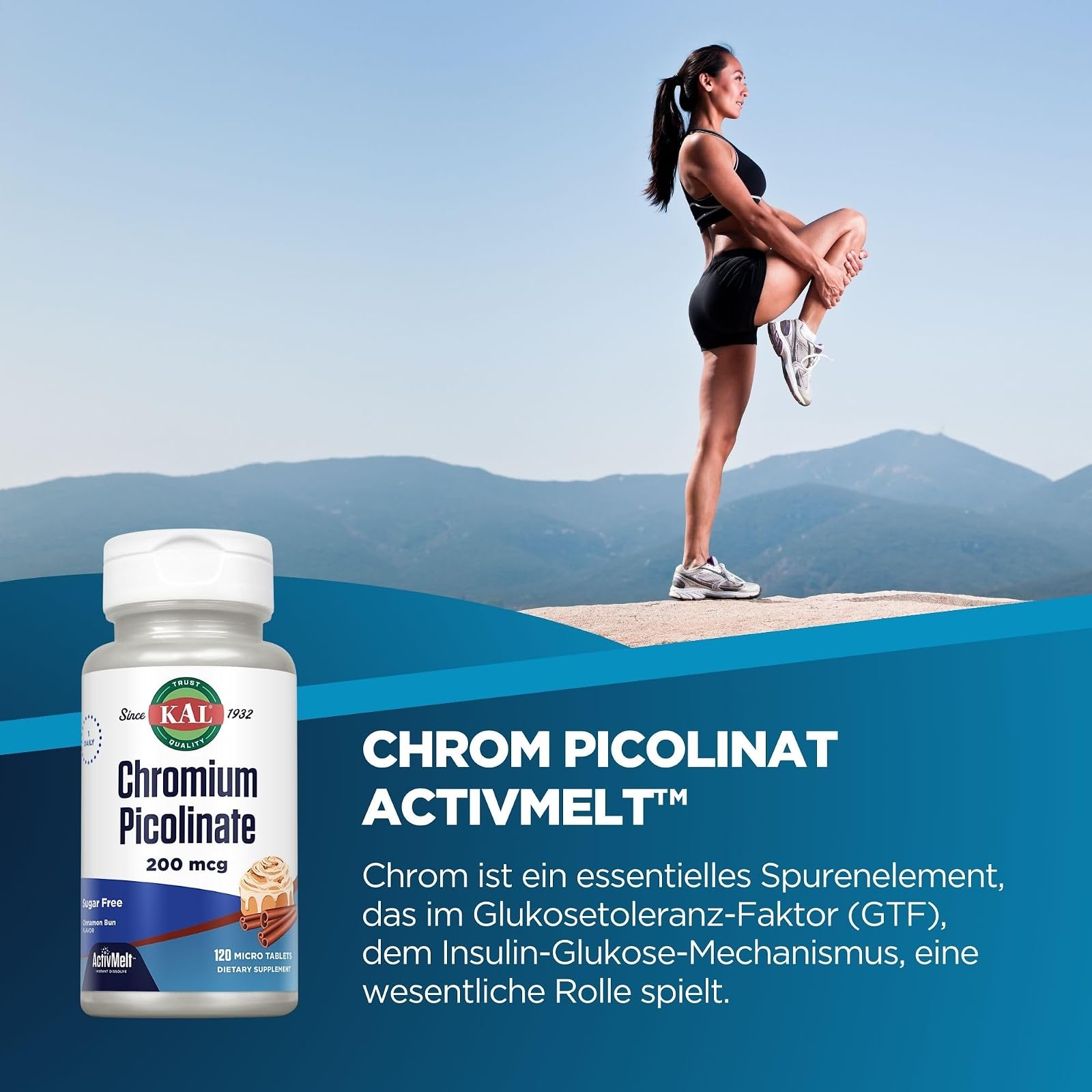 200 mcg chromium supplement for health