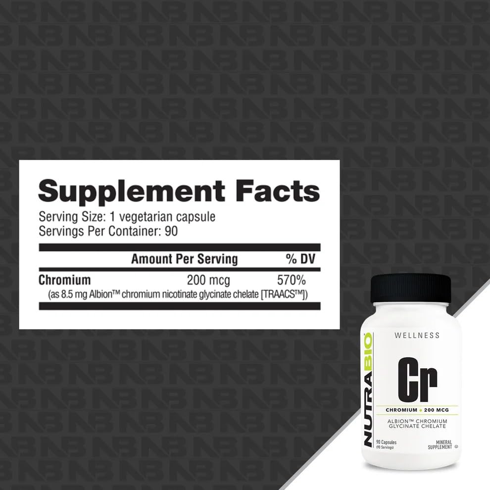 200 mcg chromium vegetable capsules