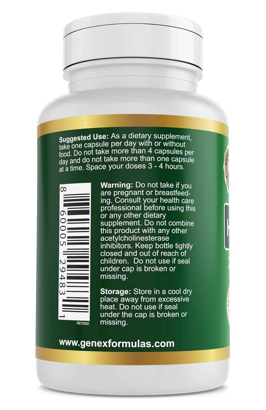 200 mcg Huperzine A for brain health