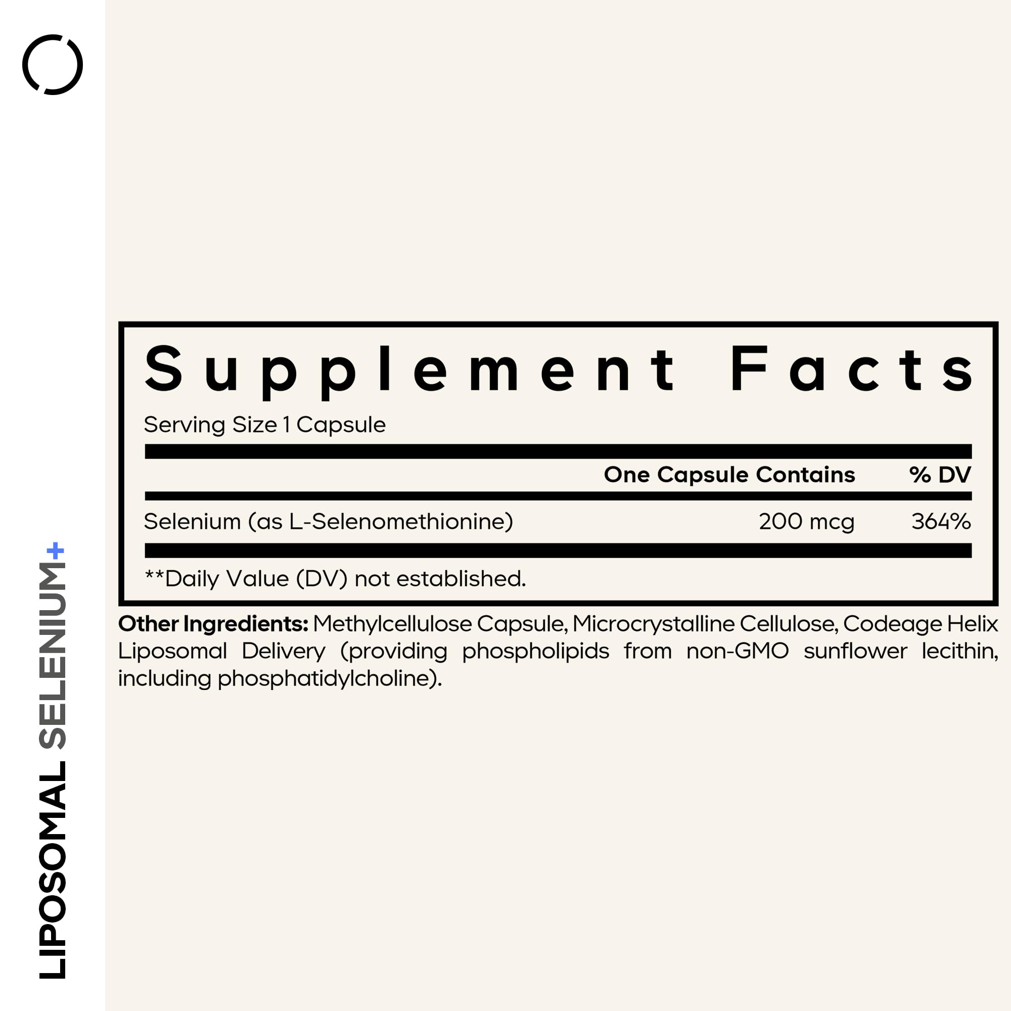 200 mcg L-selenomethionine for wellness