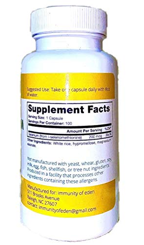 200 mcg selenium for antioxidant protection