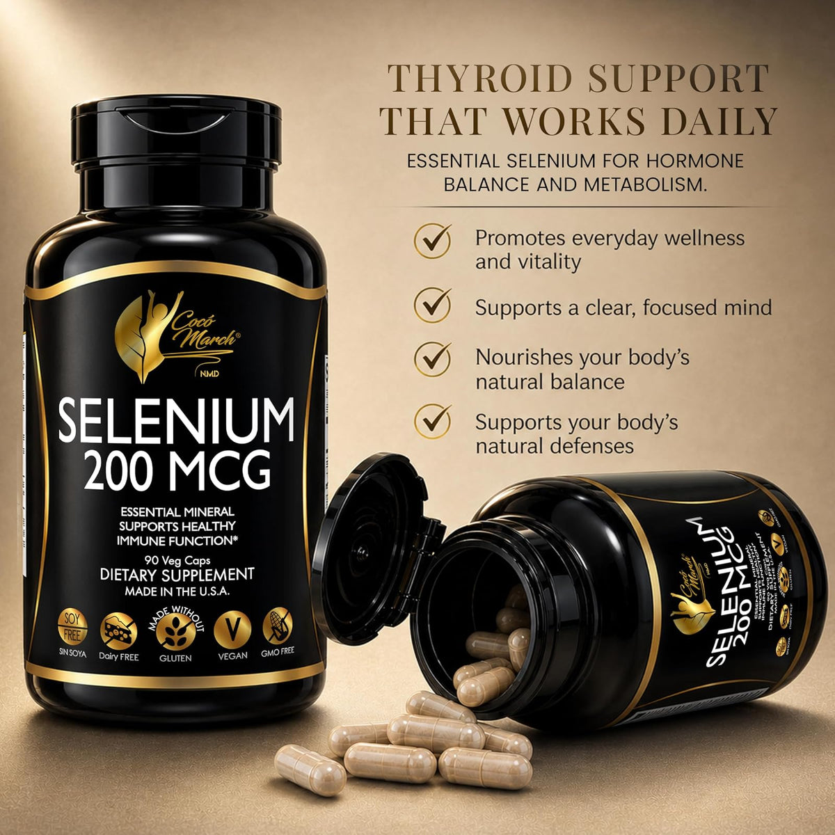 200 mcg selenium for immune support