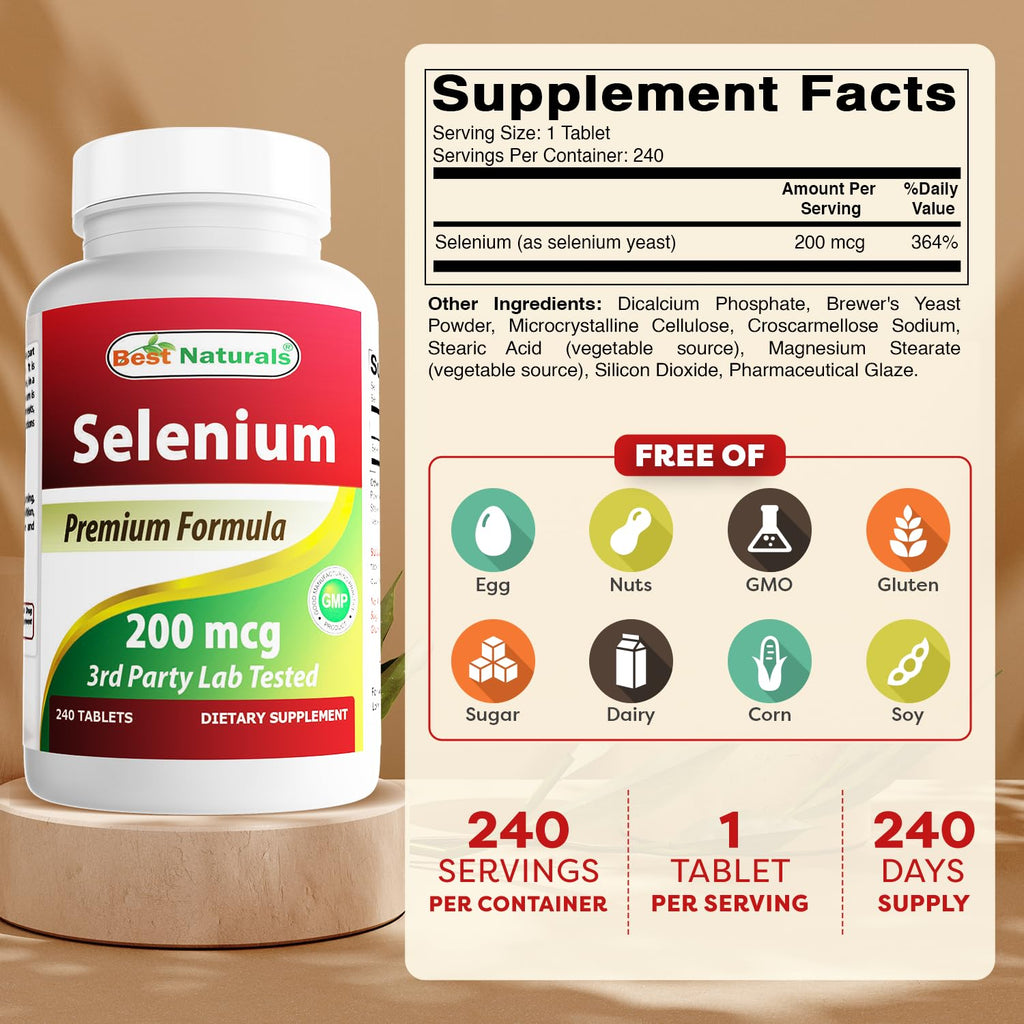 200 mcg selenium for immune support