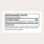 200 mcg selenium L-Selenomethionine capsules