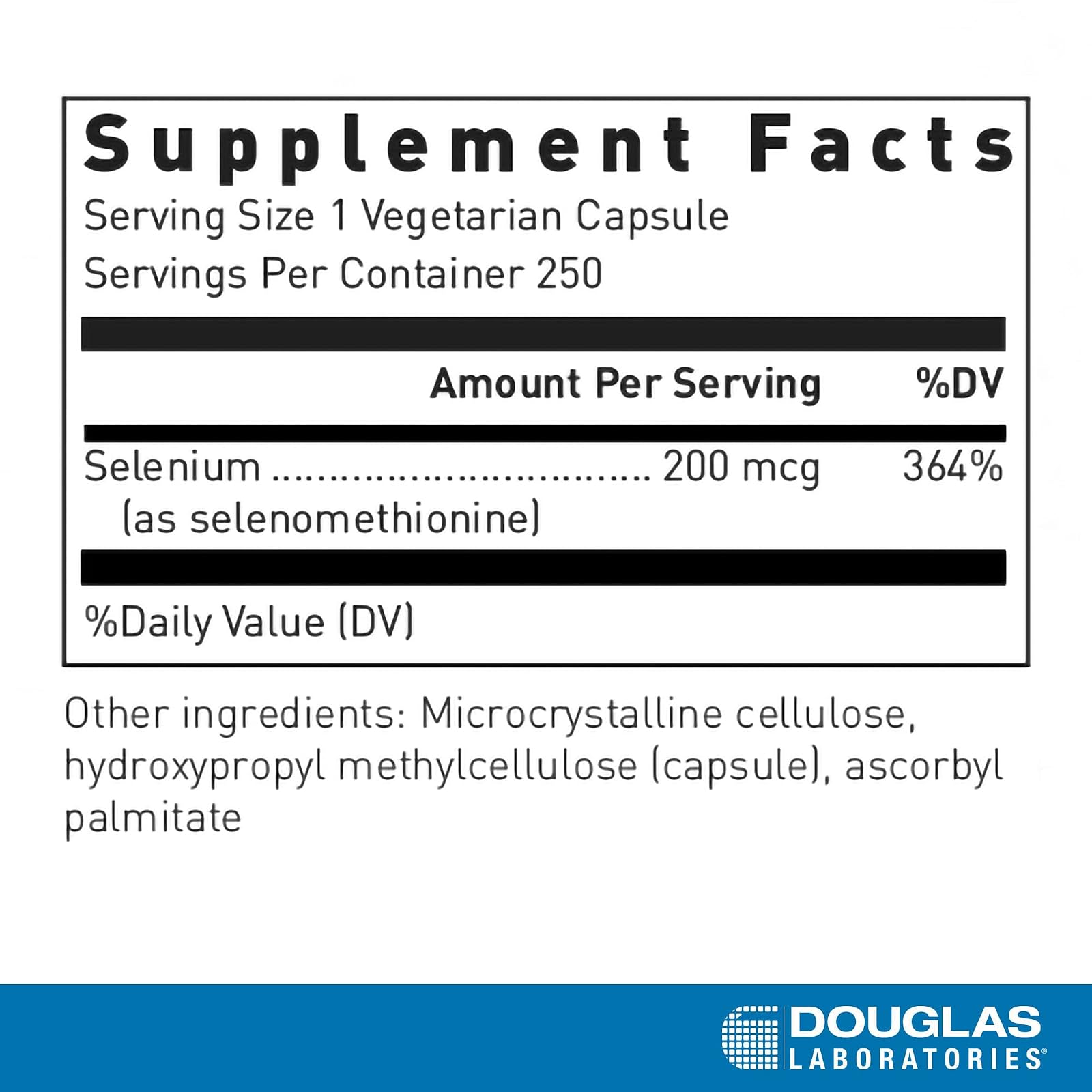 200 mcg selenium supplement capsules