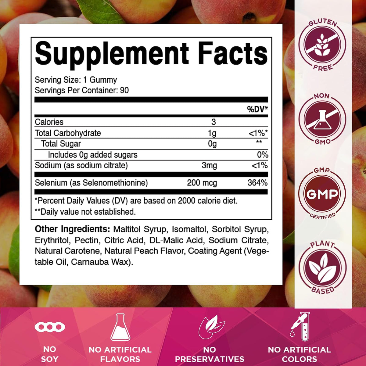 200 mcg selenium supplement for health