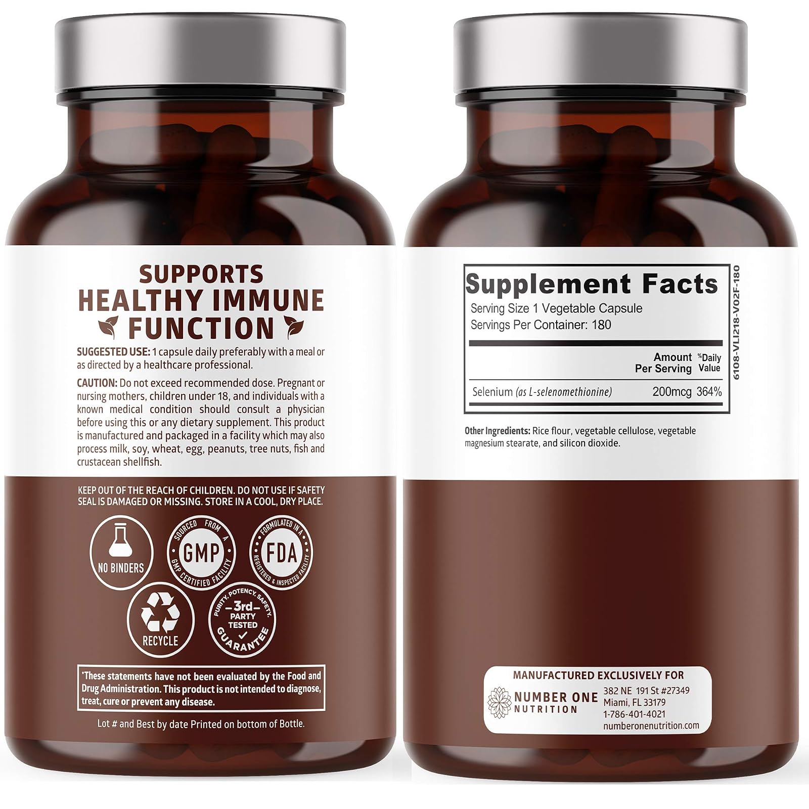 200 mcg selenium veg capsules