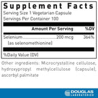 200 mcg seleno-methionine vegetarian capsules