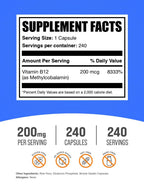 200 mcg vitamin B12 supplement