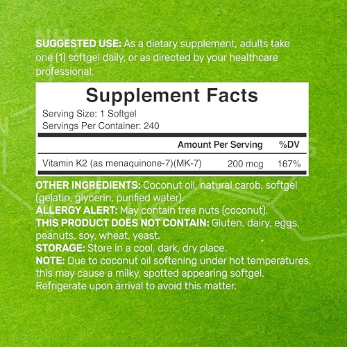 200 mcg vitamin k softgels