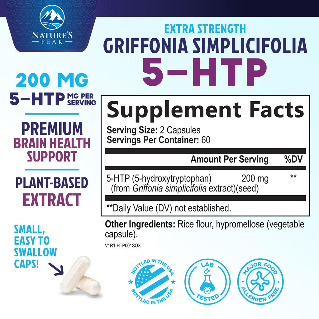 200 mg 5-HTP for mood support
