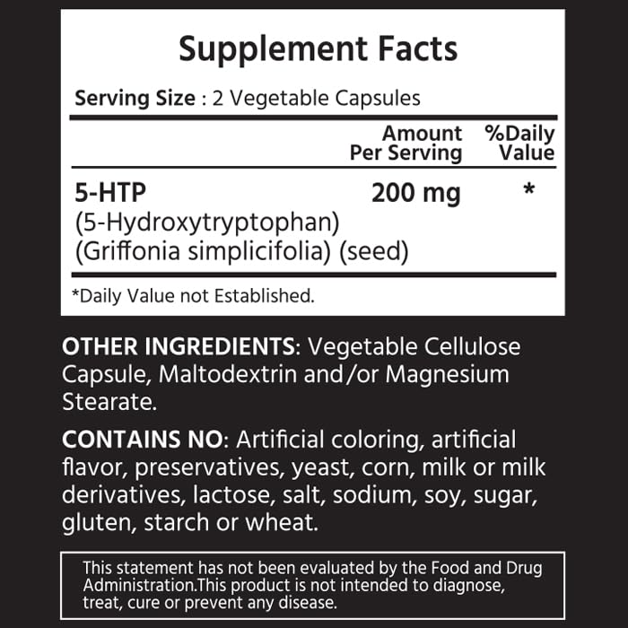 200 mg 5-HTP for relaxation