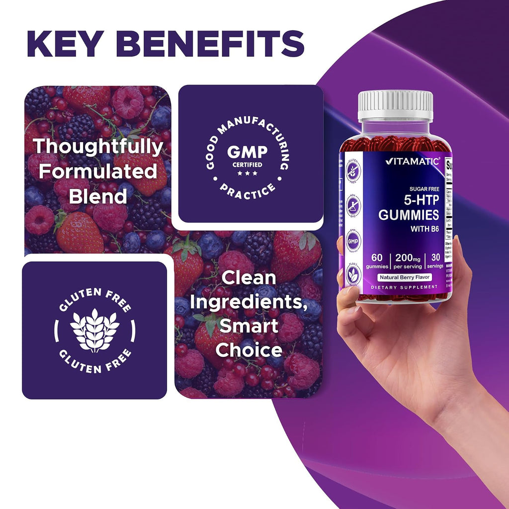 200 mg 5-HTP gummies for relaxation