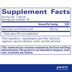 200 mg alpha lipoic acid supplement