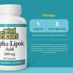 200 mg alpha lipoic acid supplement