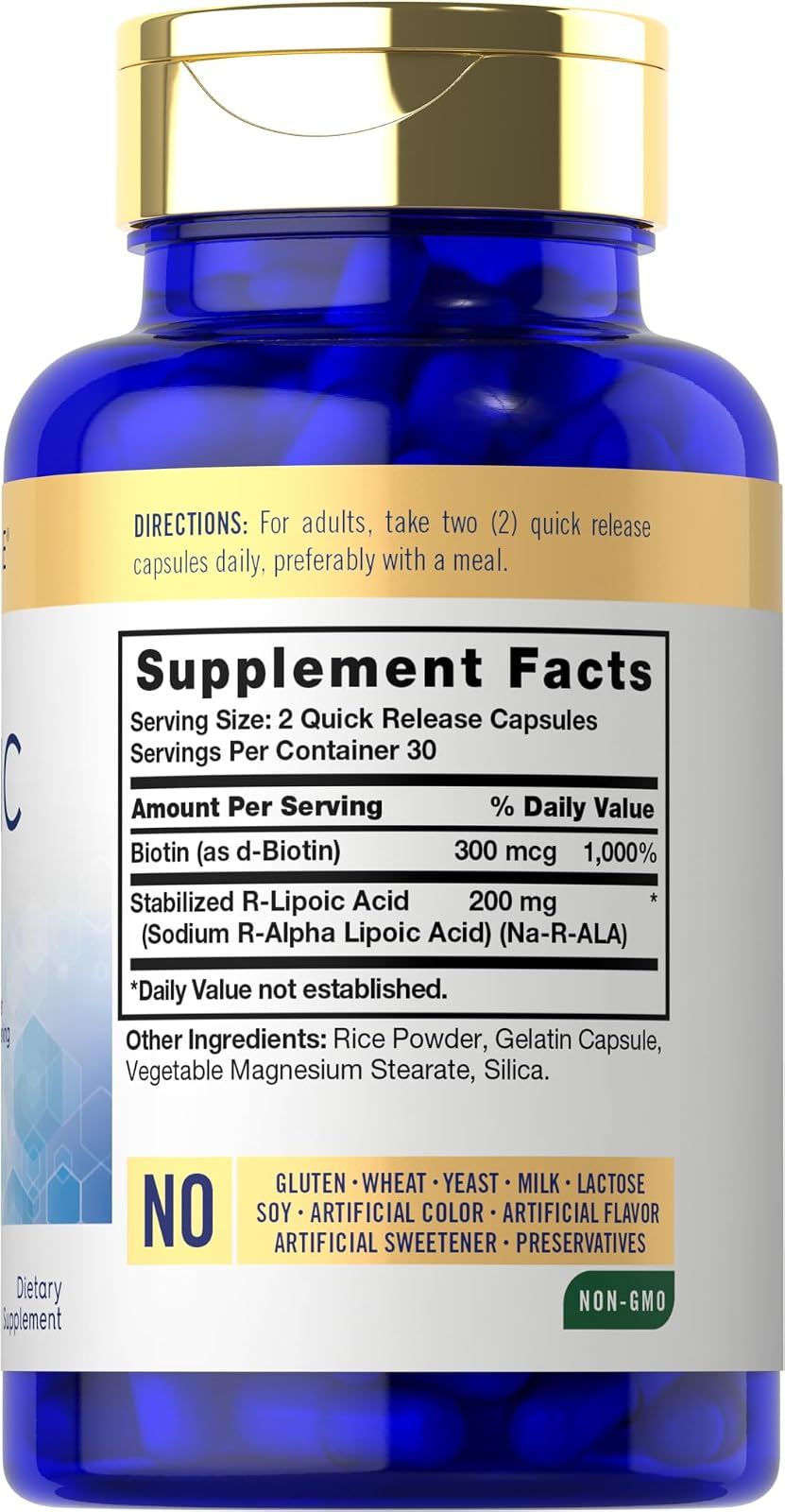 200 mg alpha lipoic acid supplement