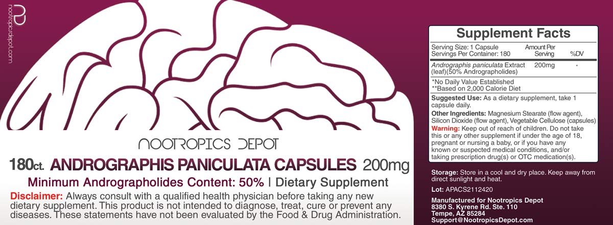200 mg Andrographis for wellness