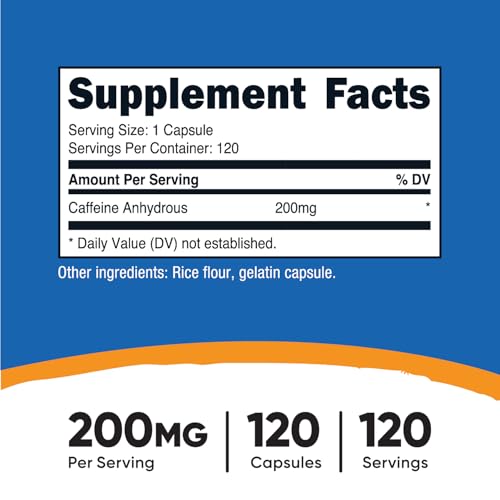 200 mg caffeine capsules for focus