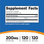 200 mg caffeine capsules for focus