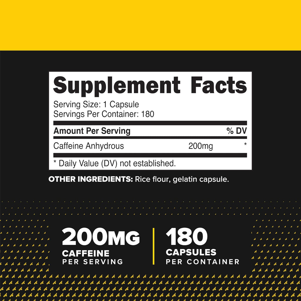 200 mg caffeine for enhanced endurance