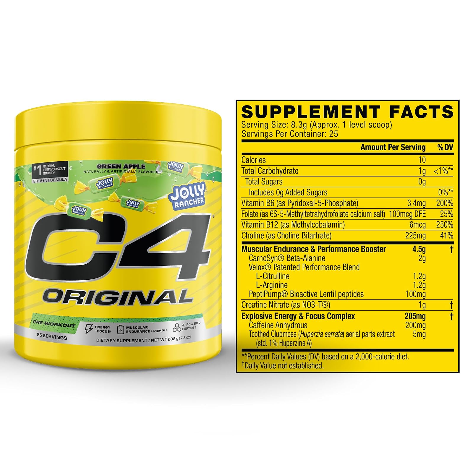 200 mg caffeine pre-workout formula