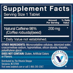 200 mg caffeine tablets for workout boost