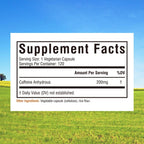 200 mg caffeine vegan capsules
