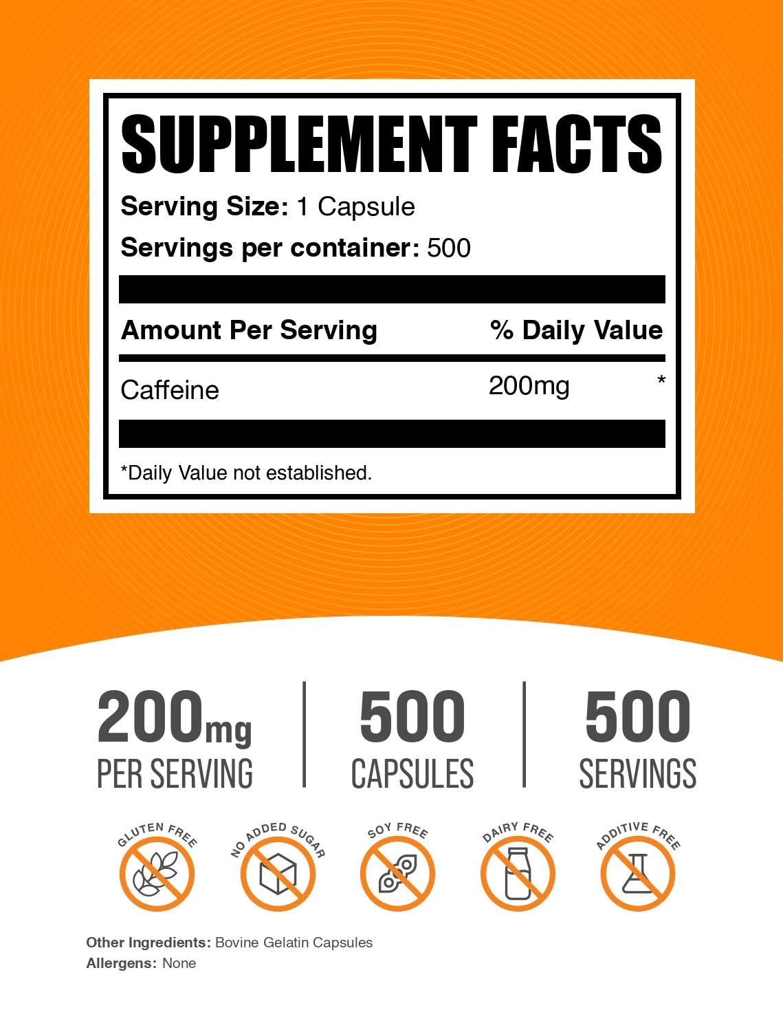 200 mg caffeine vitamin b complex supplement