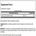 200 mg calcium citrate capsules for bone health
