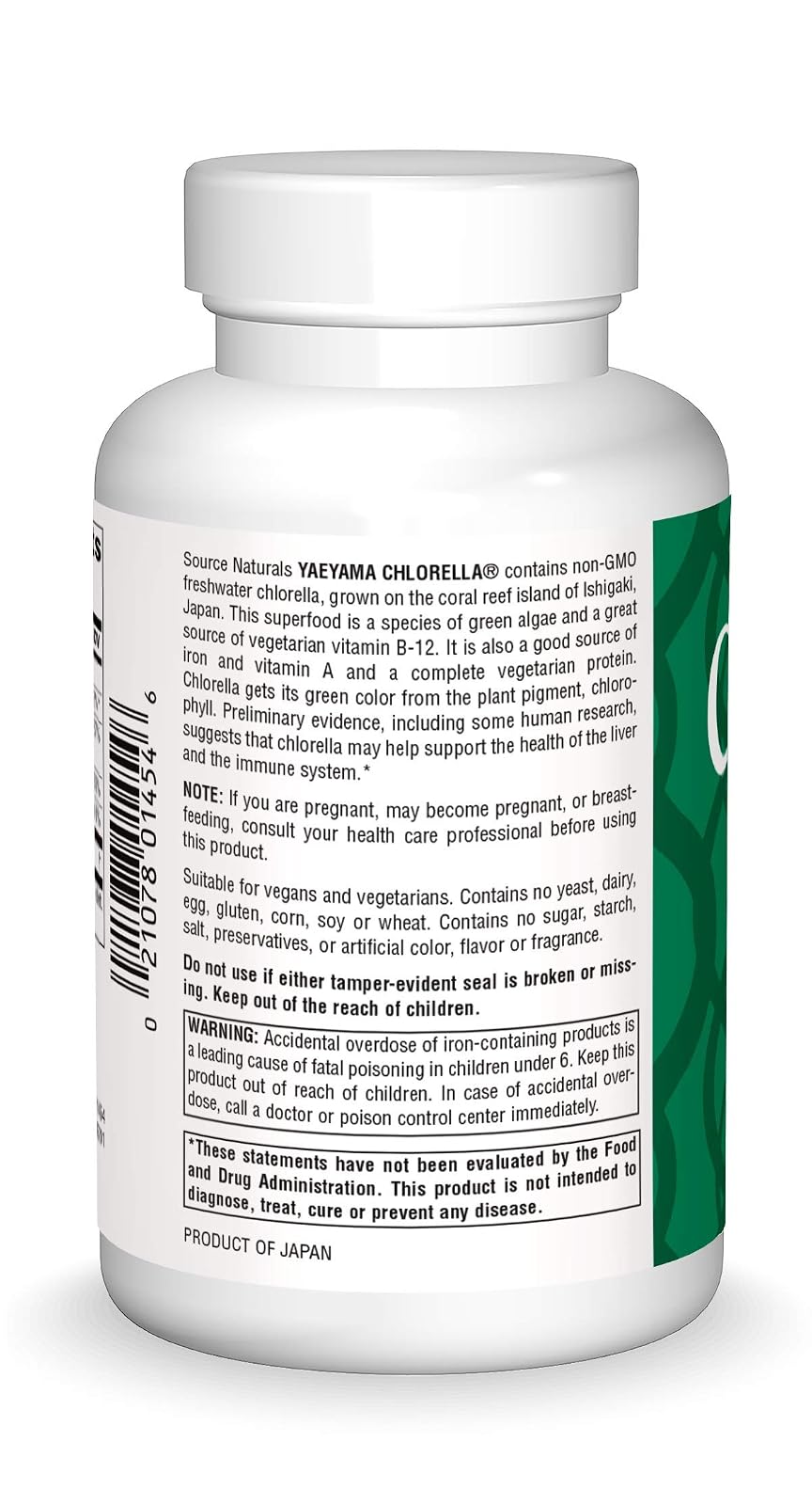 200 mg chlorella for energy boost