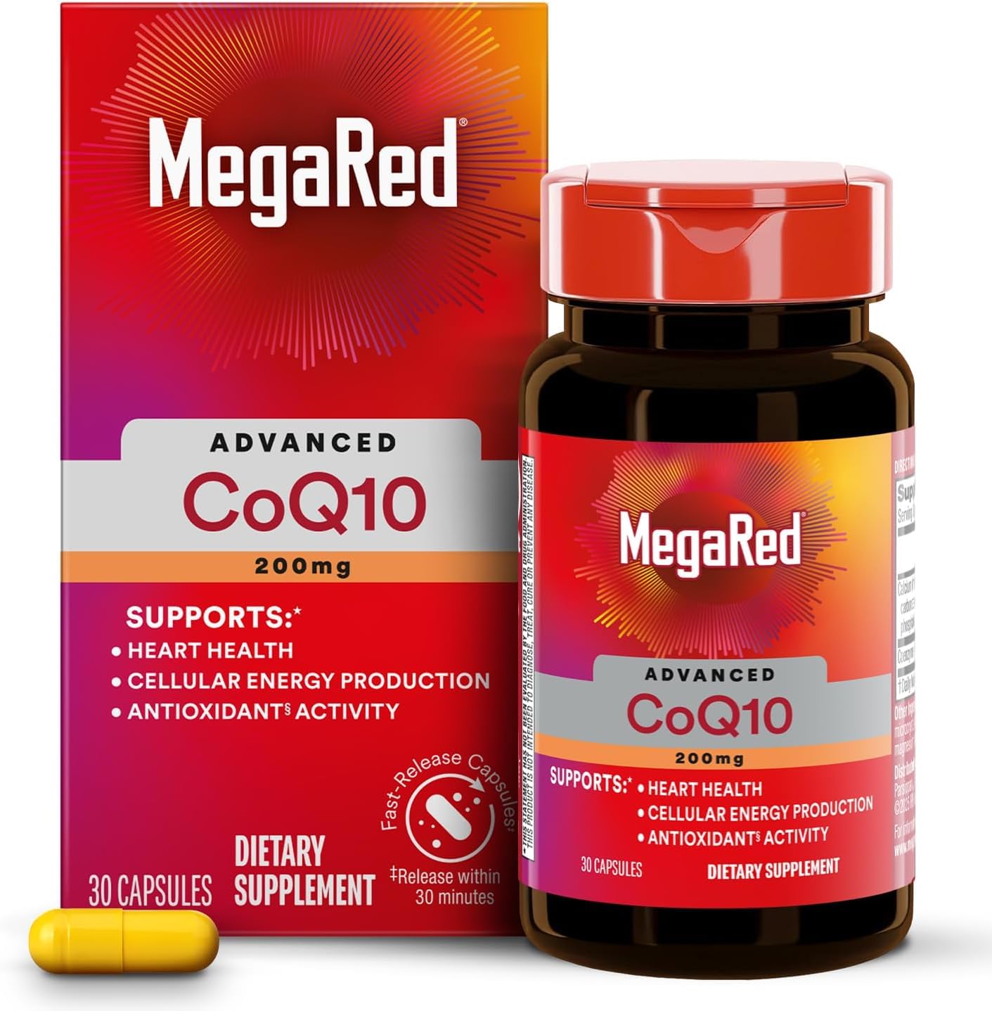 200 mg CoQ10 energy booster