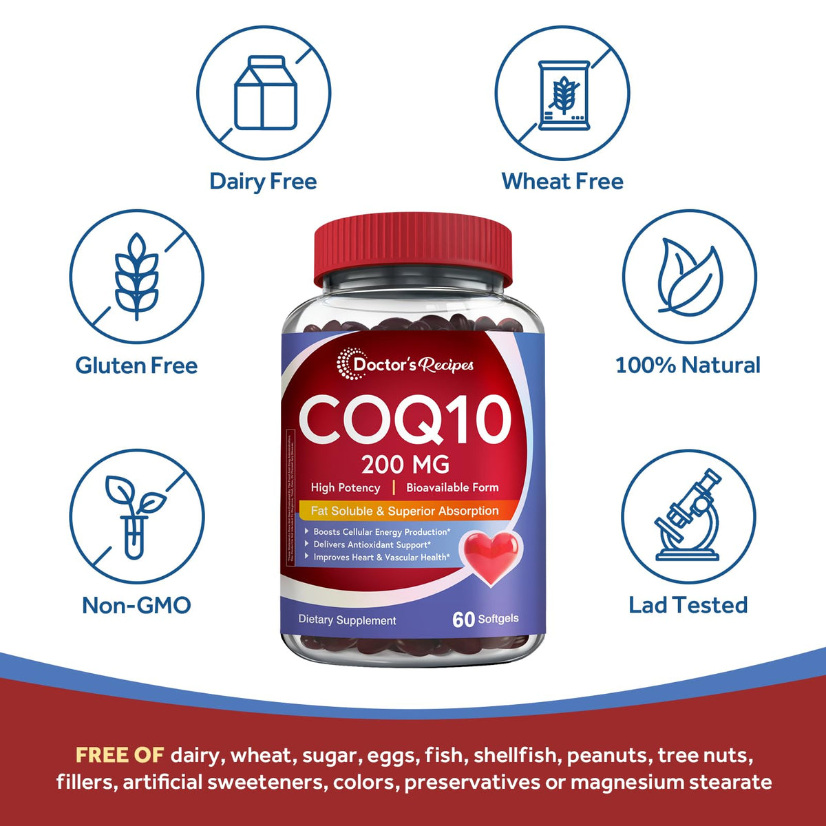 200 mg CoQ10 for daily wellness