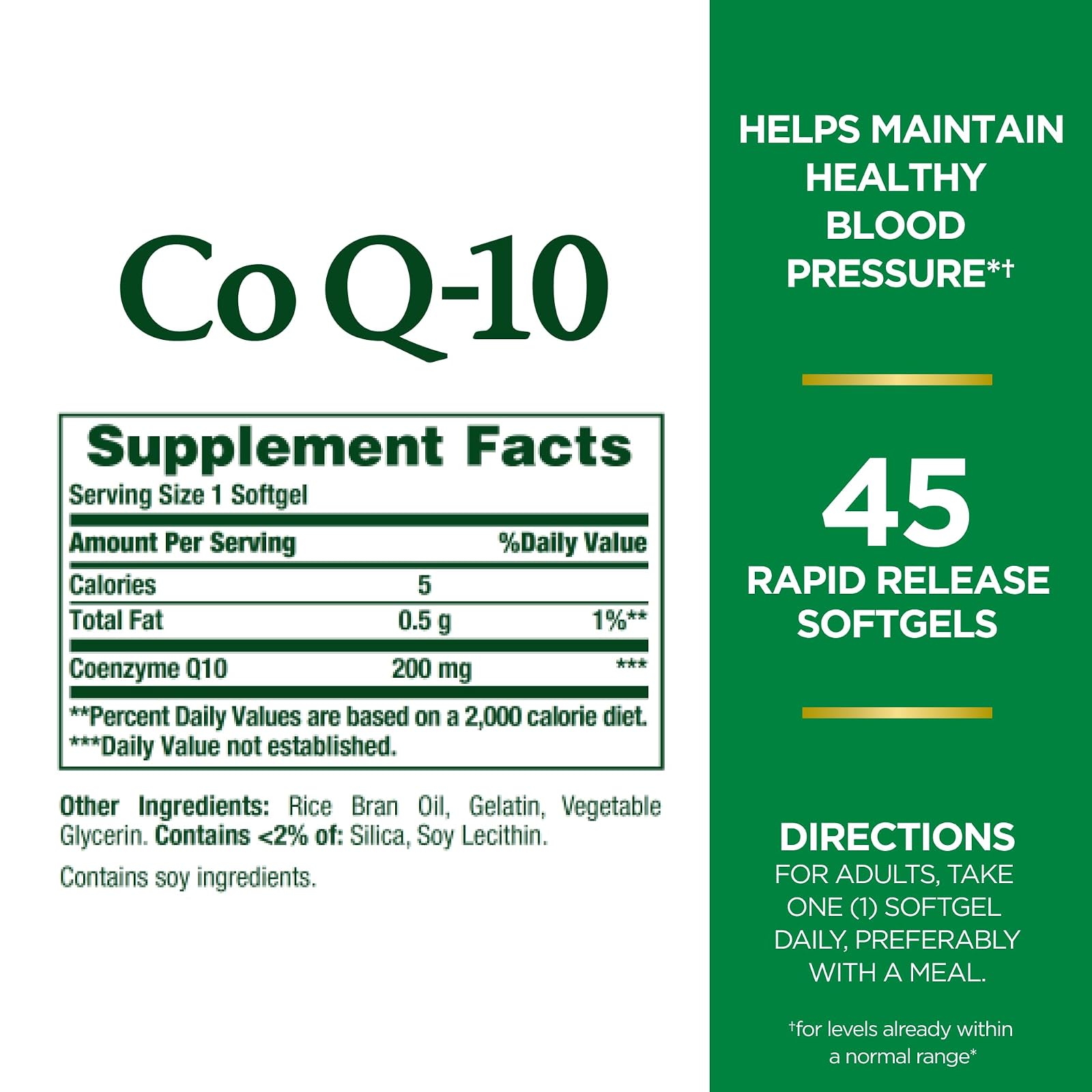 200 mg CoQ10 for heart health