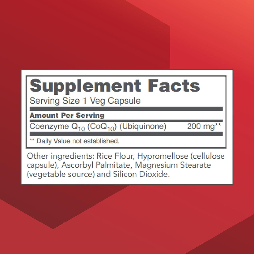 200 mg CoQ10 for heart health
