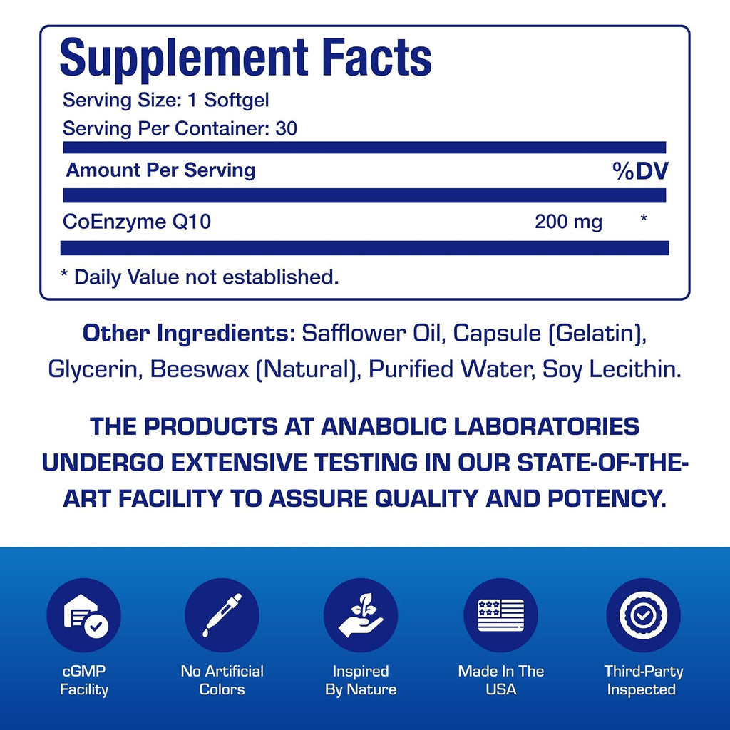 200 mg CoQ10 for heart health