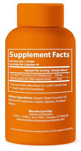 200 mg coq10 for vitality