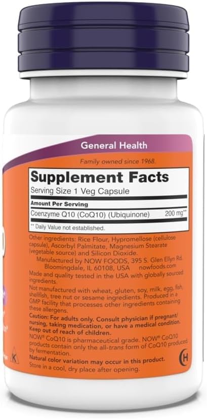 200 mg CoQ10 supplement for heart health